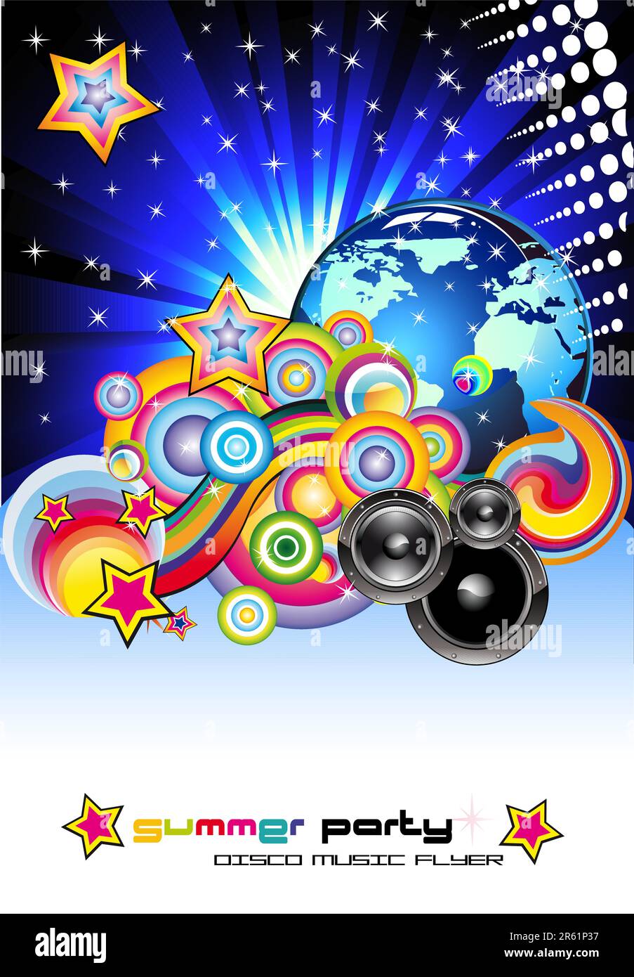 Fantasy Art Disco Music Background Stock Vector Image & Art - Alamy