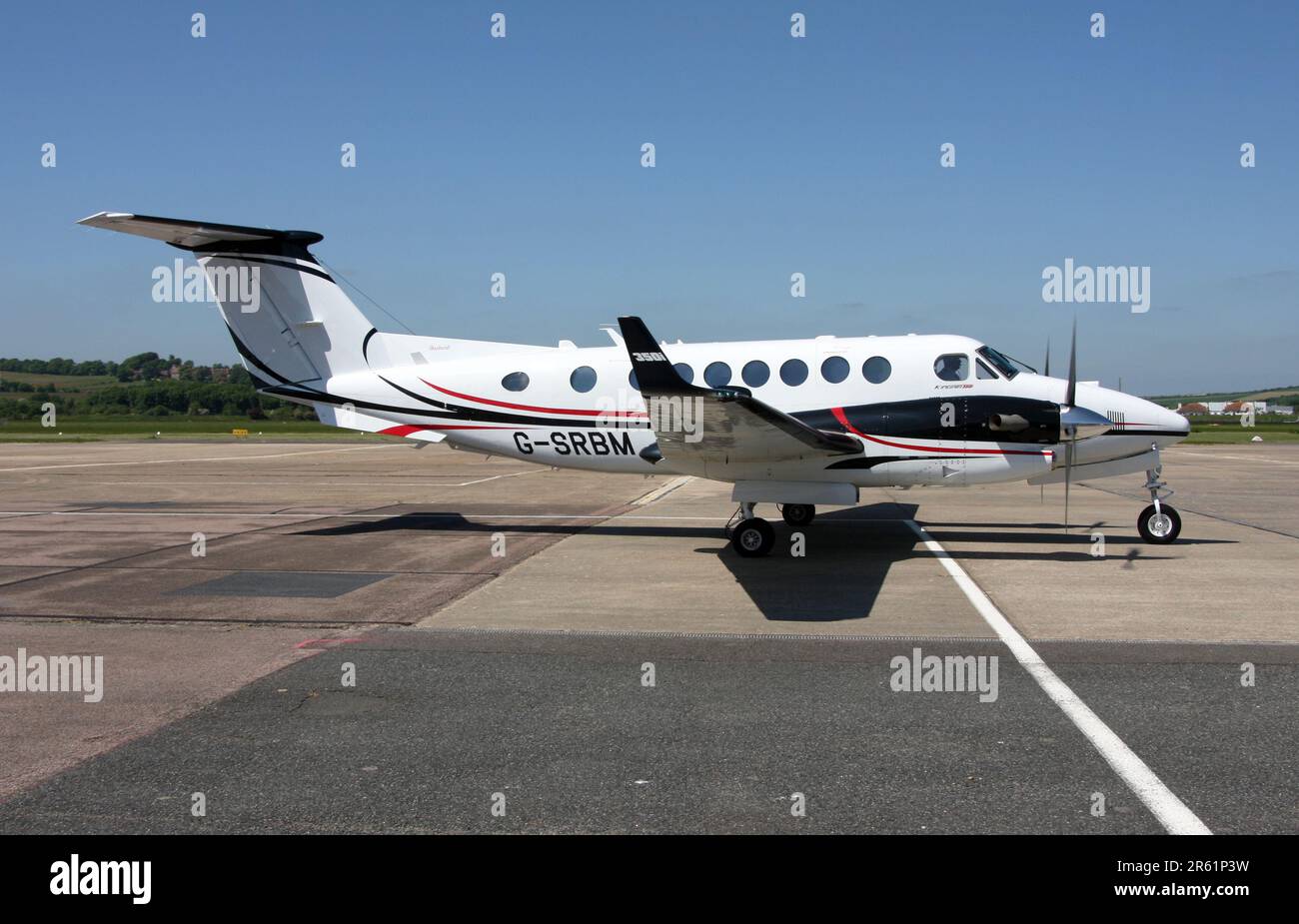 A Beechcraft B300 King Air 350 at Brighton City Airport Shoreham Sussex ...