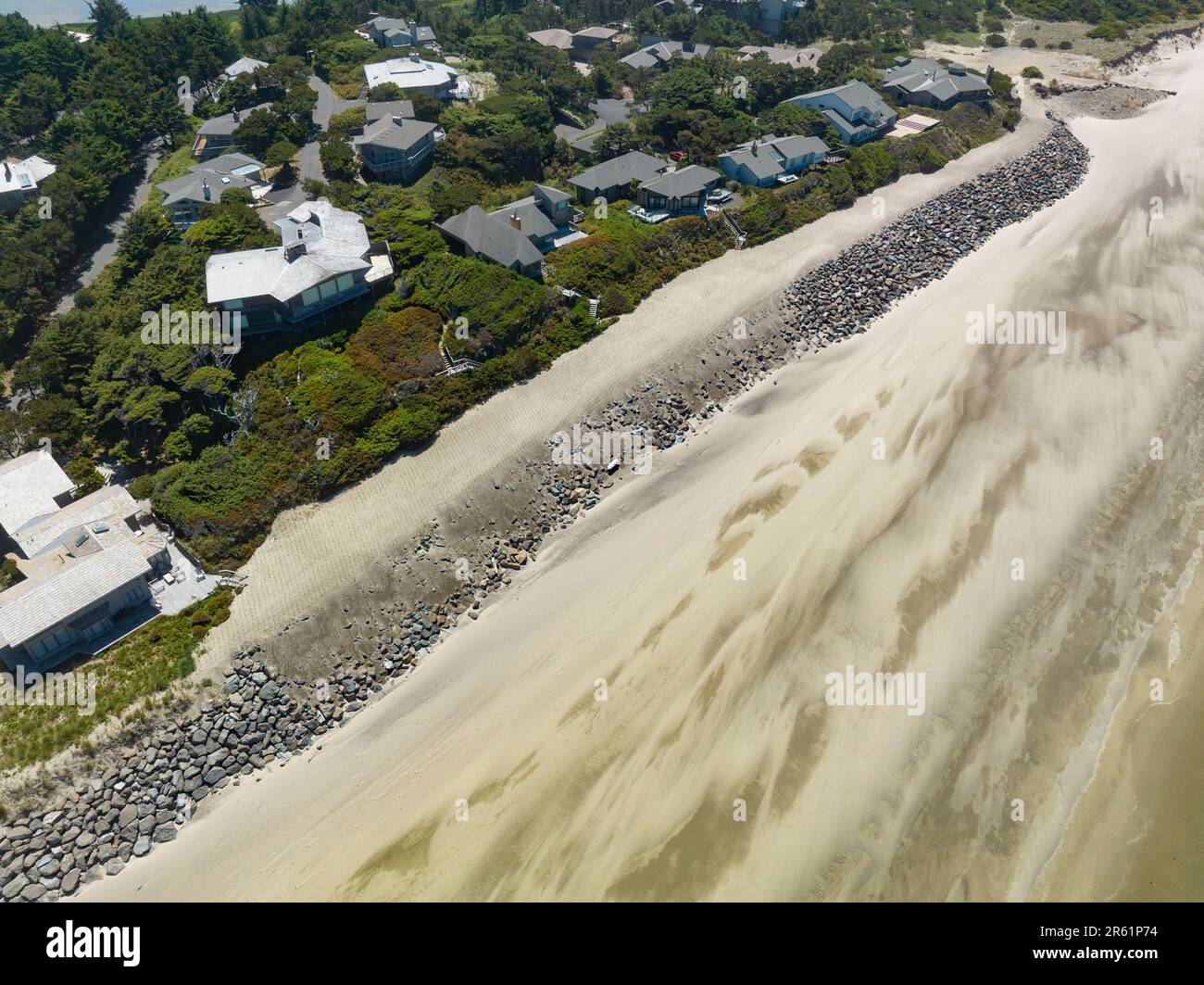 Riprap - a build of large rocks- protect against rising sea levels on ...