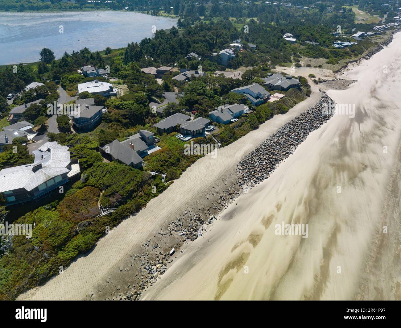 Riprap - a build of large rocks- protect against rising sea levels on ...
