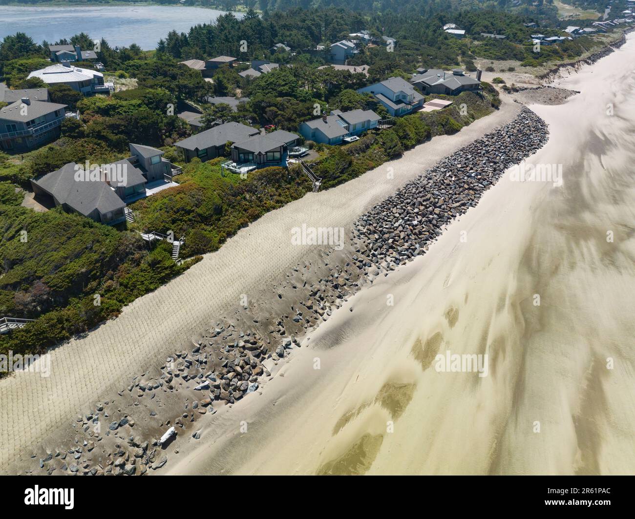 Riprap - a build of large rocks- protect against rising sea levels on ...