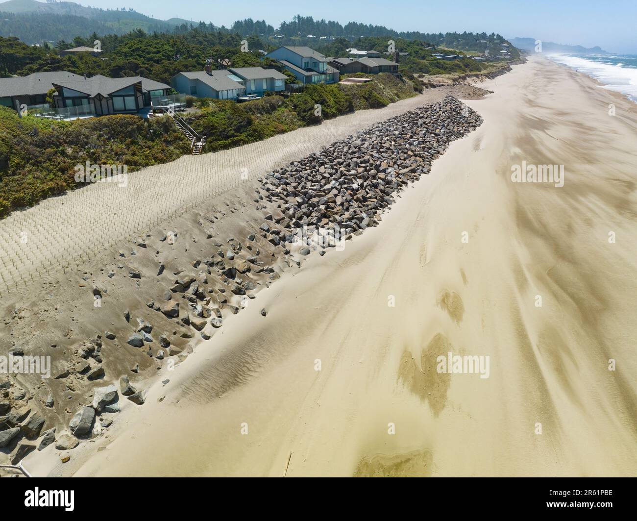 Riprap - a build of large rocks- protect against rising sea levels on ...