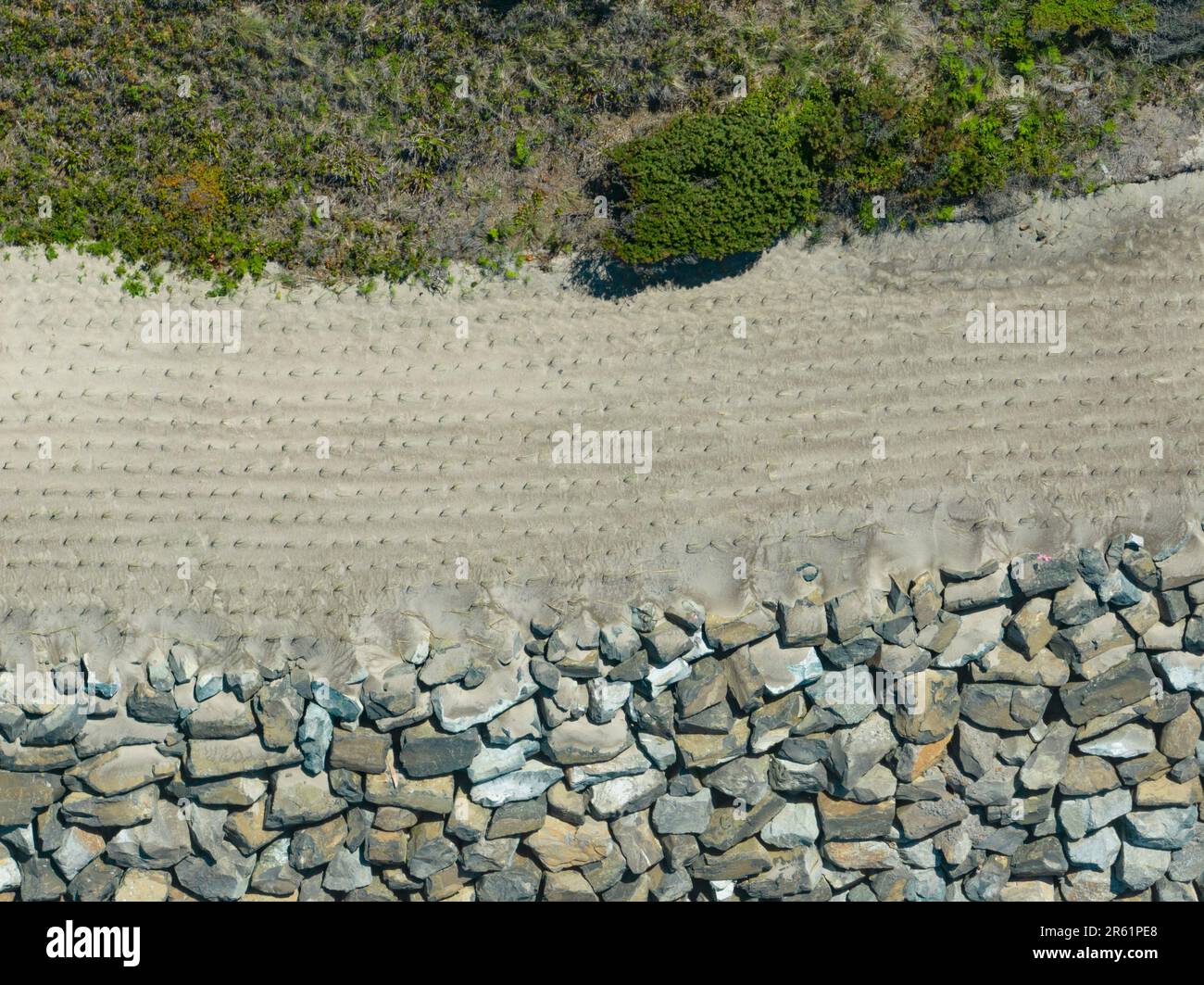 Riprap - a build of large rocks- protect against rising sea levels on ...