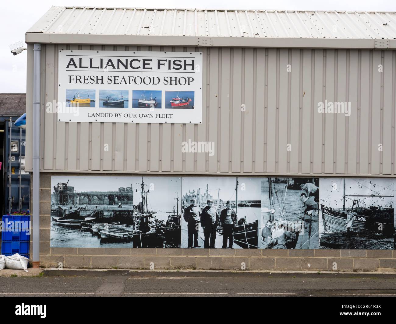 A fish shop in Amble, Northumberland, UK Stock Photo - Alamy