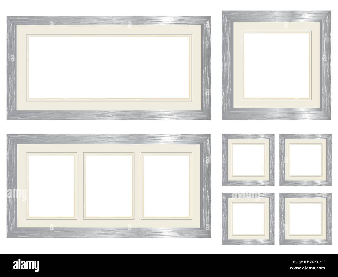 Silver sets Stock Vector Images - Alamy