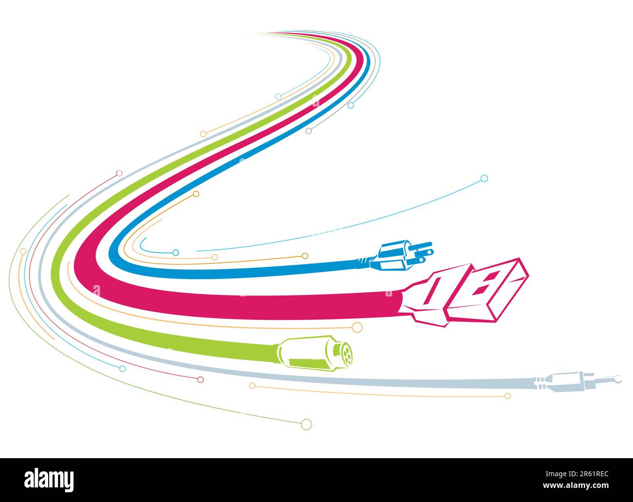 creative wire and cable pattern design Stock Vector Image & Art - Alamy