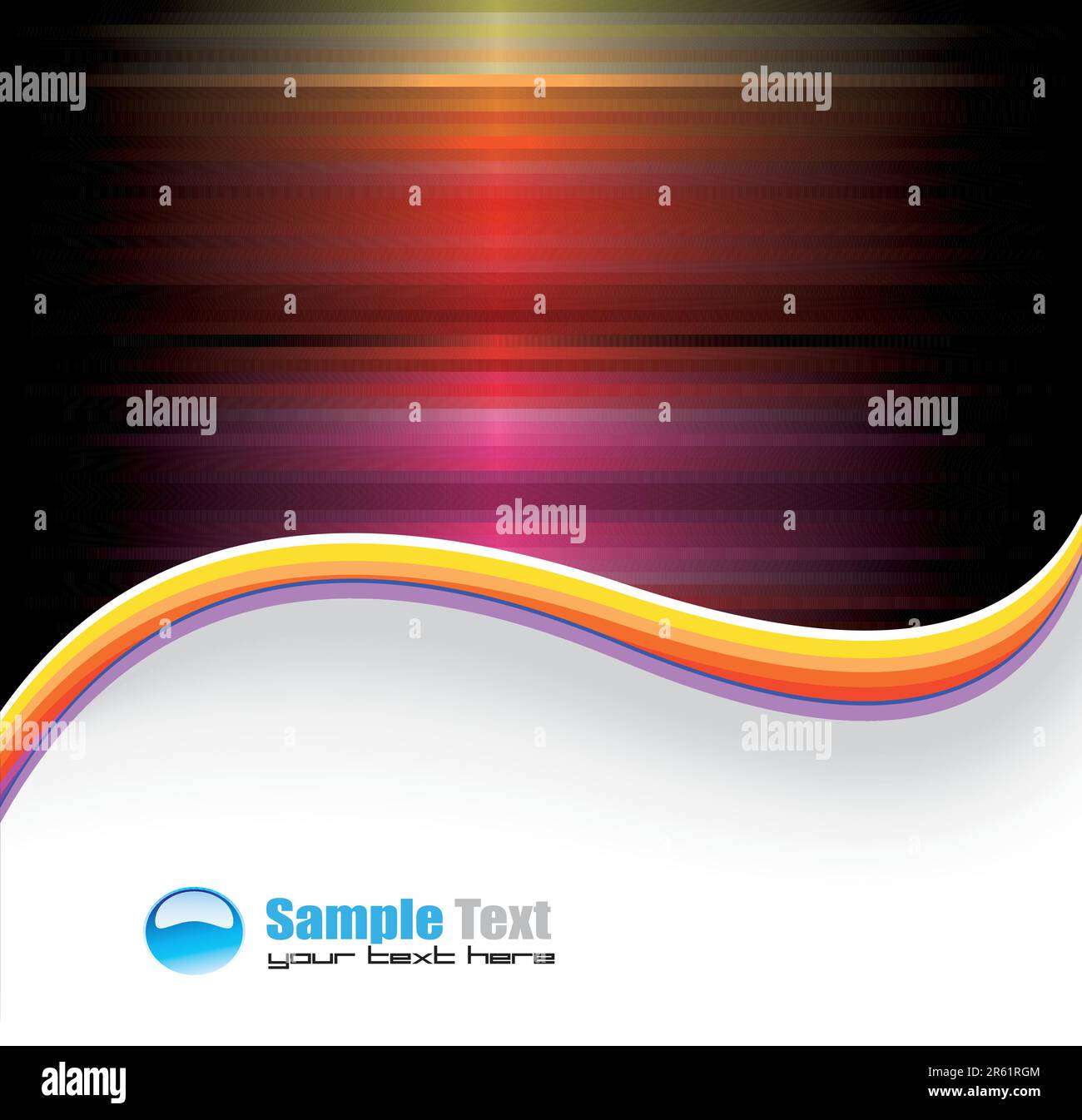 Abstract Rainbow Colours Business Card Background Stock Vector Image ...