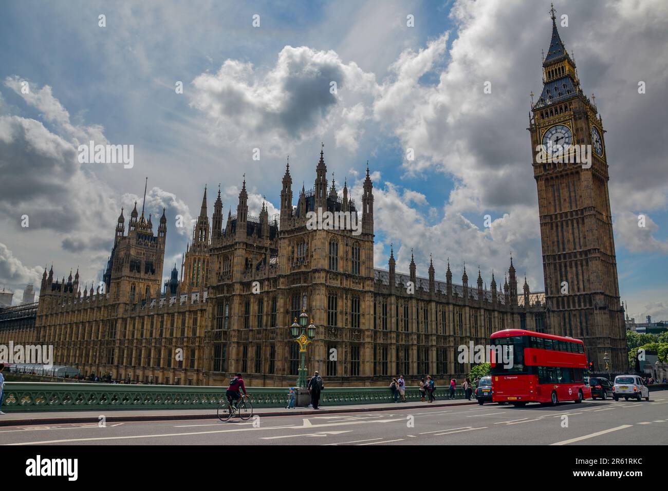 The view of the Houses of Parliament and Big Ben. London, UK Stock ...