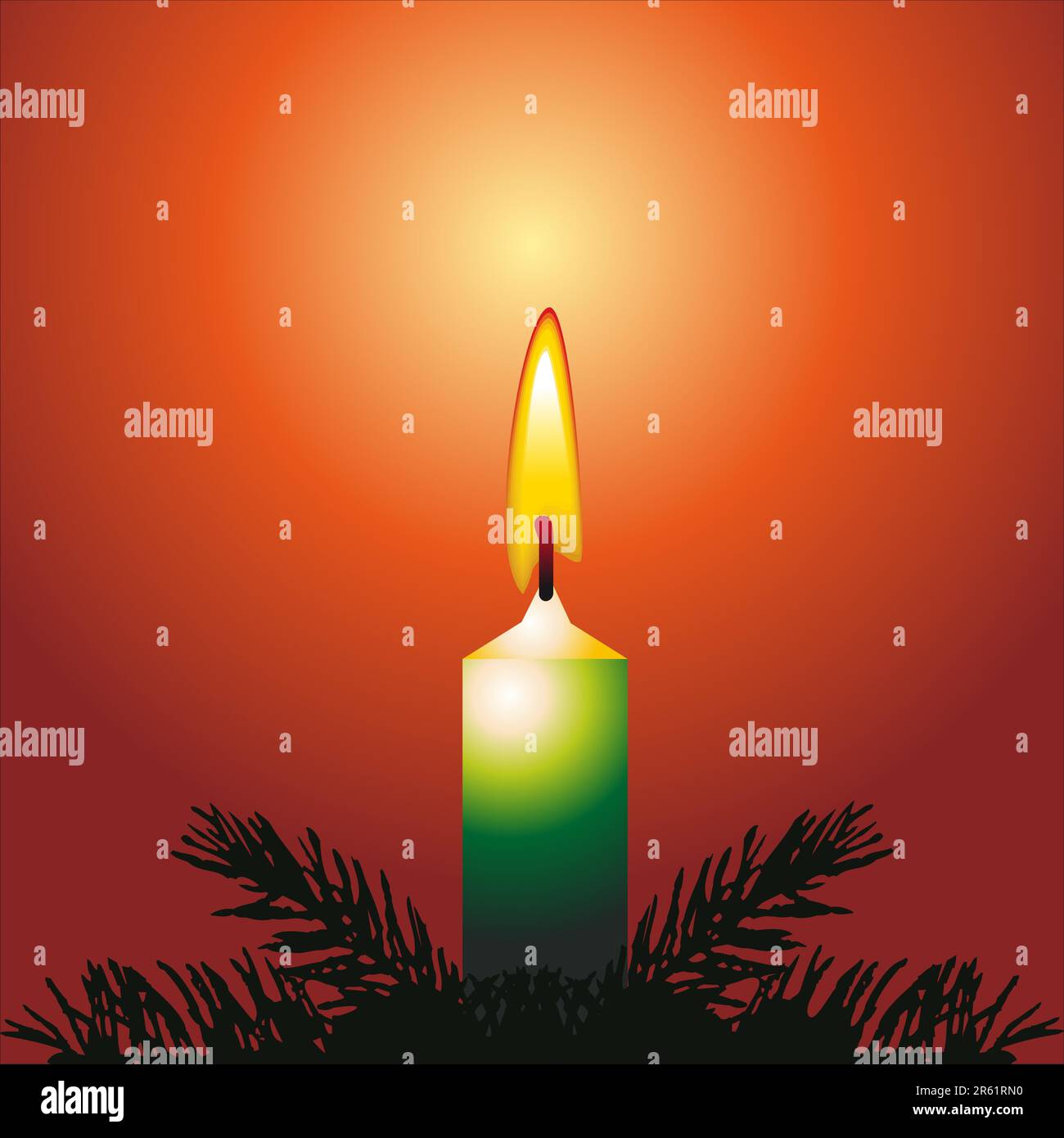 Candle light, full scalable vector graphic included Eps v8 and 300 dpi ...