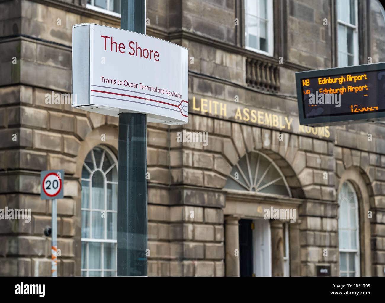 Tram constitution street edinburgh hi-res stock photography and images ...