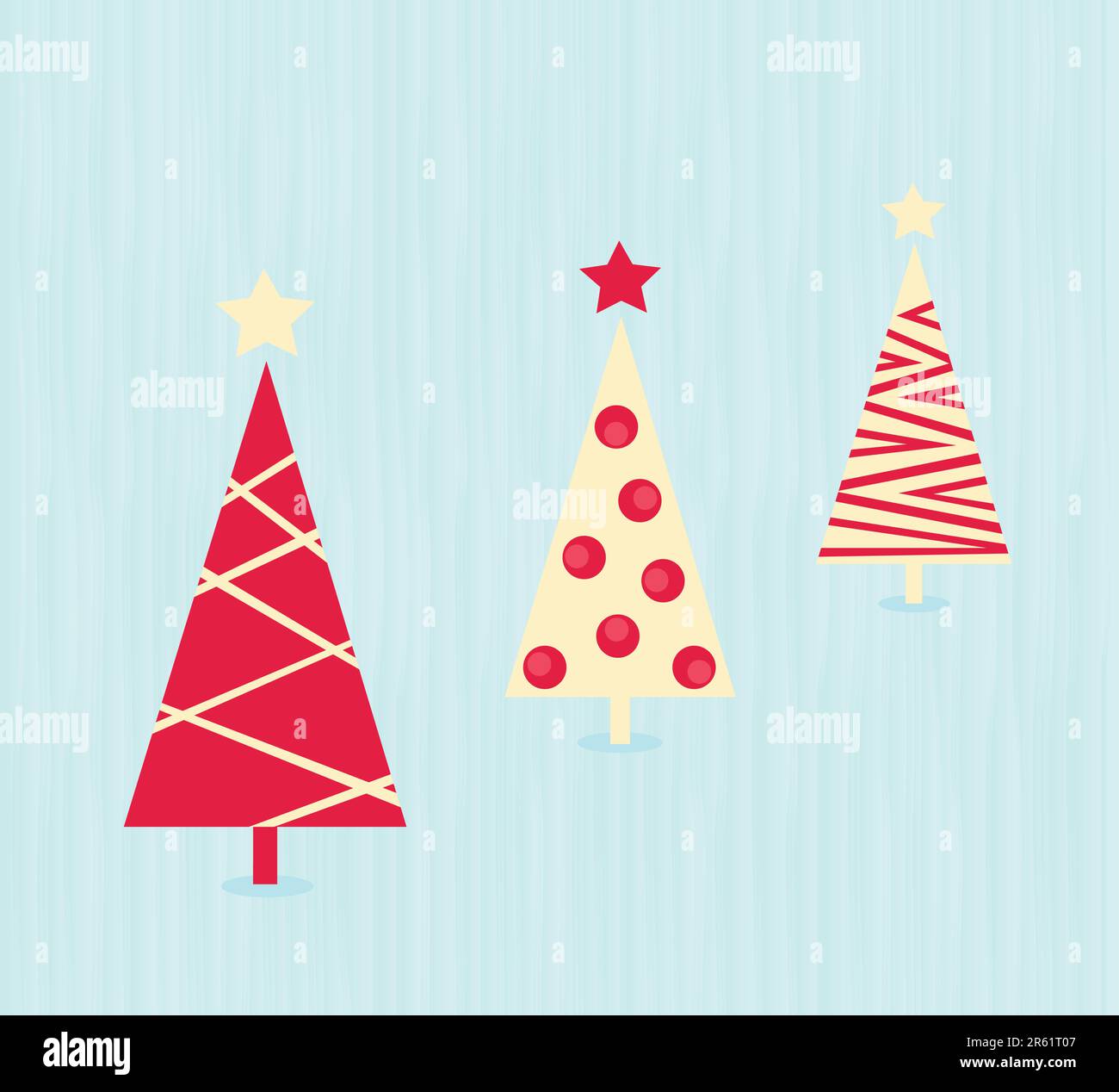 Modern christmas trees pattern. Vector Illustration in vitage style ...