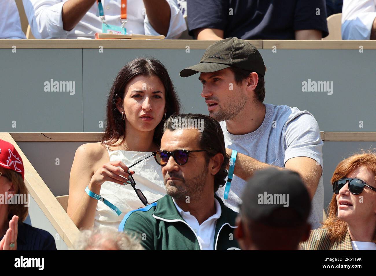 Paris, France. 06th June, 2023. Victor Meutelet, Augusta Thoenig Polo in the stands during ...