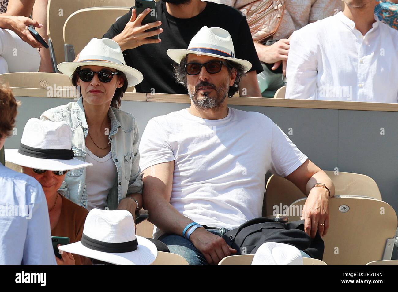 Paris, France. 06th June, 2023. Fanny Conquy, Vincent Elbaz in the ...