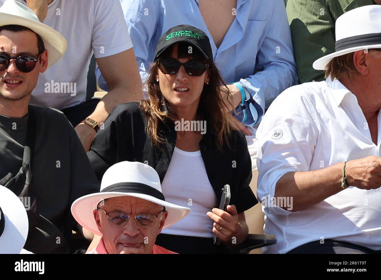 Paris, France. 06th June, 2023. Juliette Armanet in the stands during ...