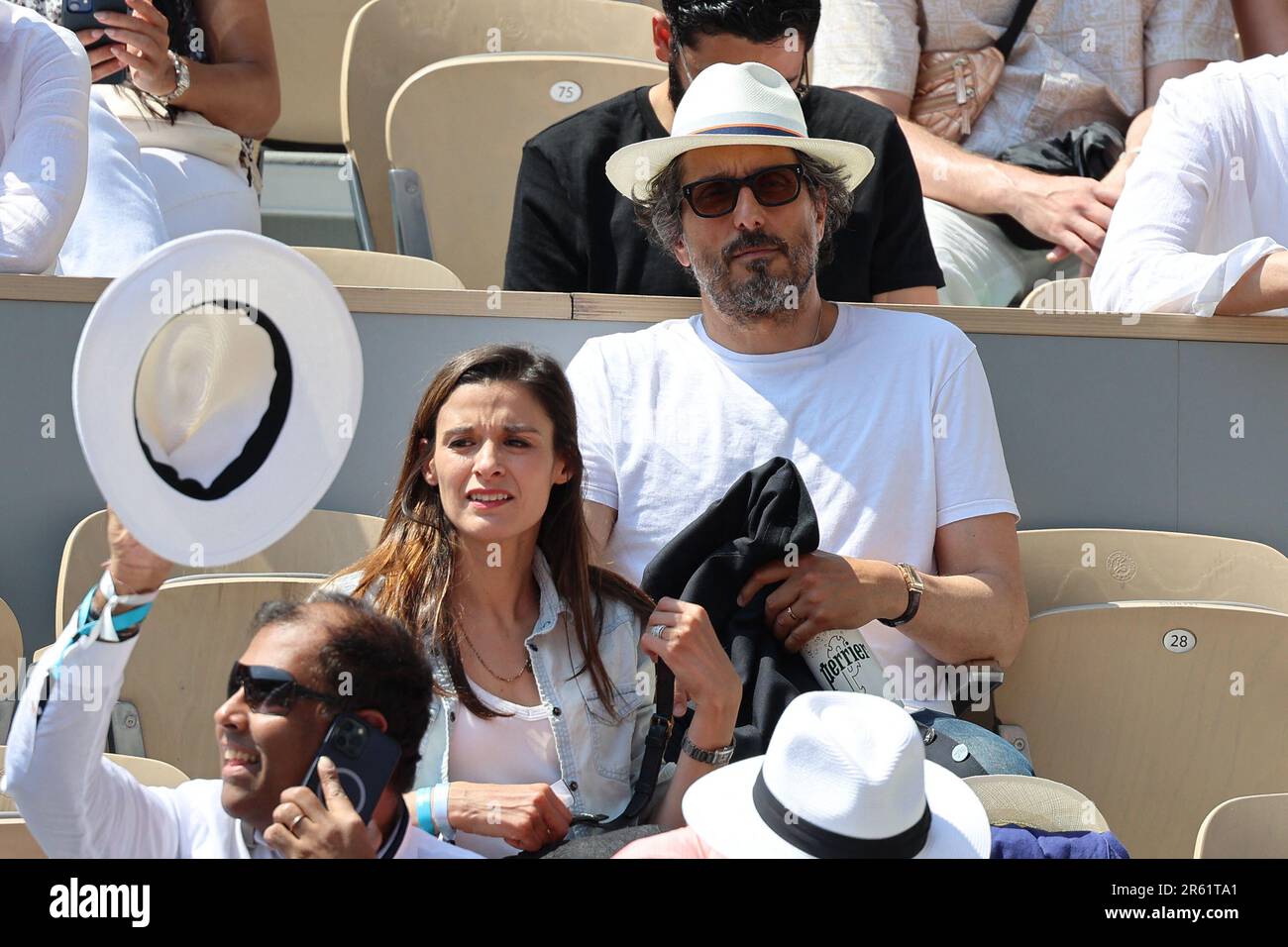 Paris, France. 06th June, 2023. Fanny Conquy, Vincent Elbaz in the ...