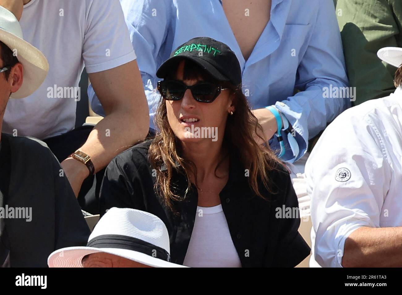 Paris, France. 06th June, 2023. Juliette Armanet in the stands during ...