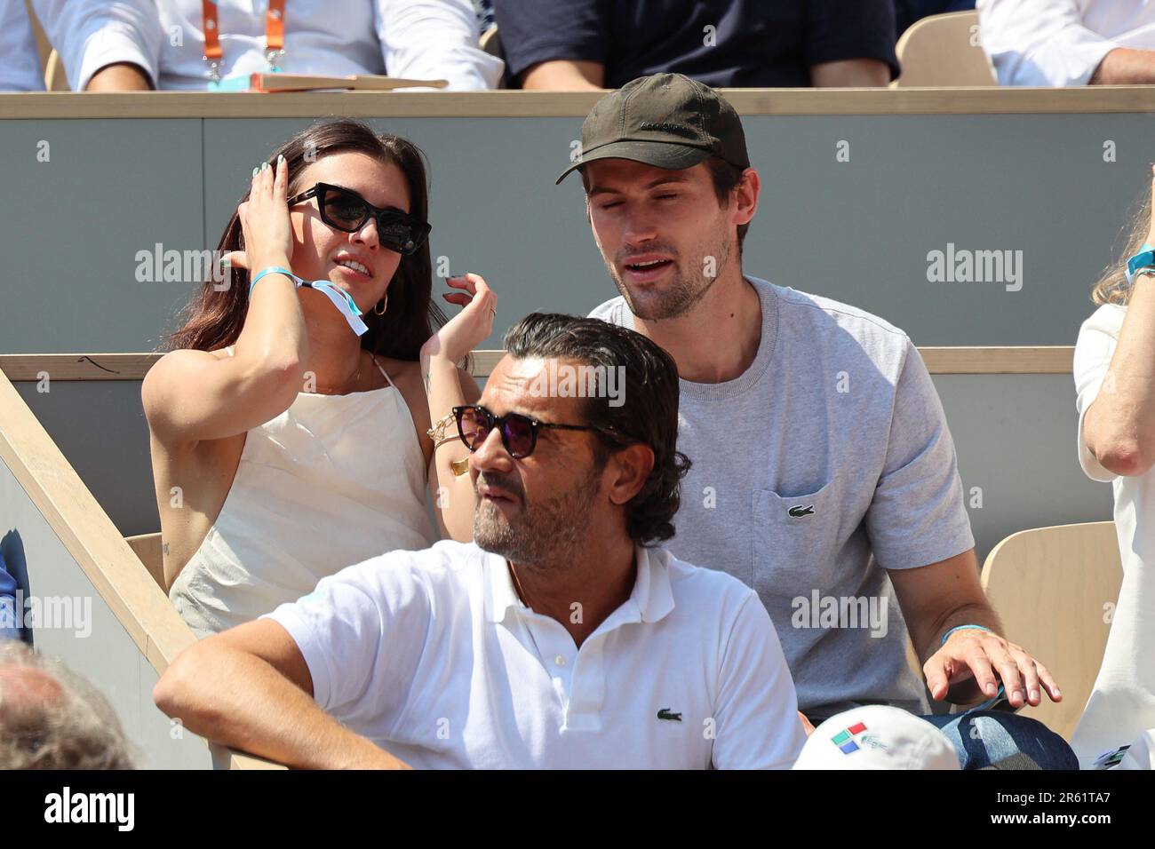 Paris, France. 06th June, 2023. Victor Meutelet, Augusta Thoenig Polo in the stands during ...