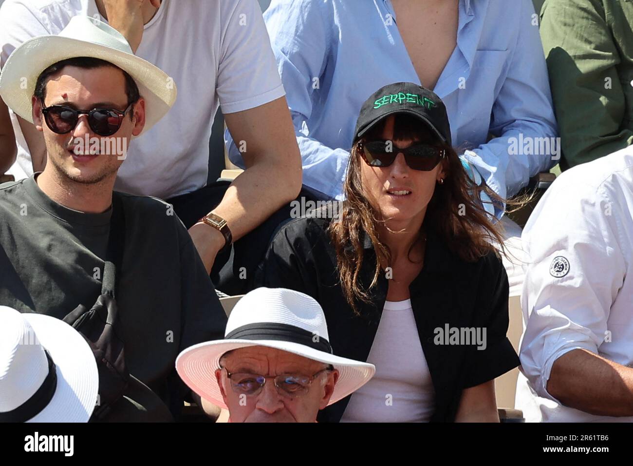 Paris, France. 06th June, 2023. Juliette Armanet in the stands during ...