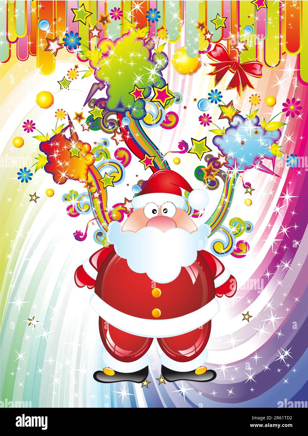 Abstract santa claus Stock Vector Images - Alamy