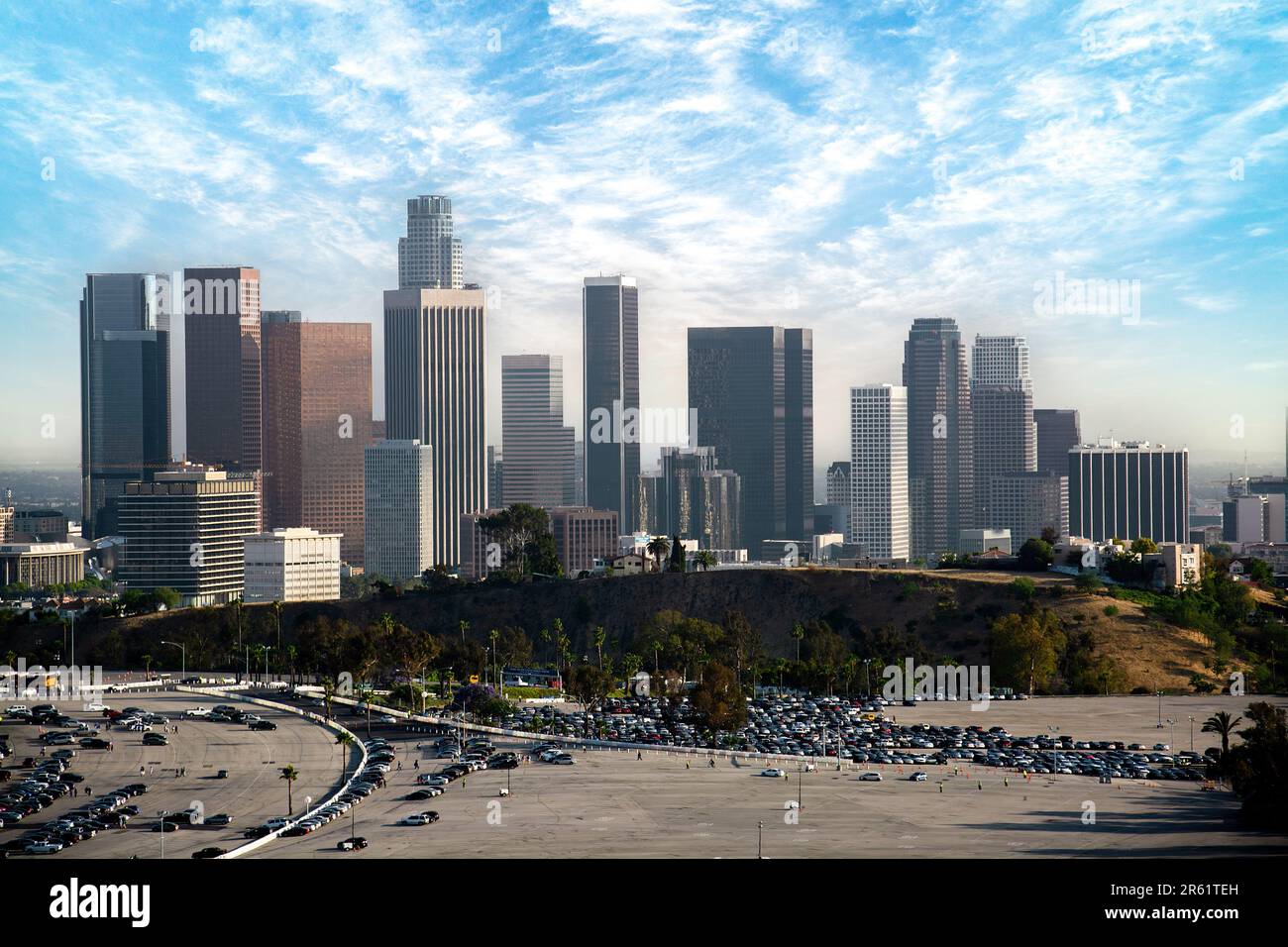Los angeles rooftop night view hi-res stock photography and images - Alamy