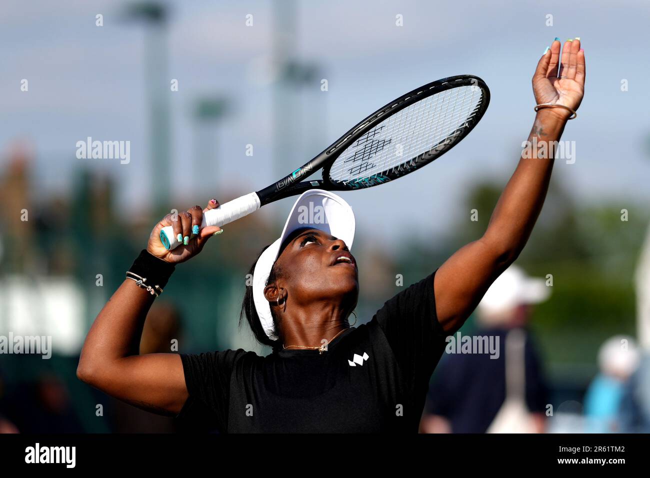 Sachia Vickery during her match against Ashlyn Krueger on day two of ...