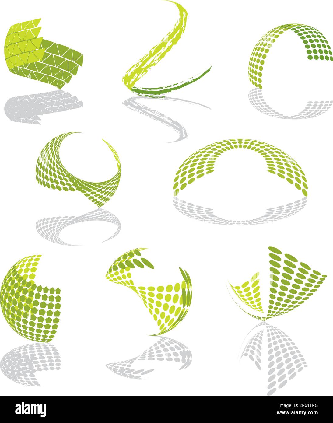 Four abstract symbols. Can be used in logos or as design backgrounds ...