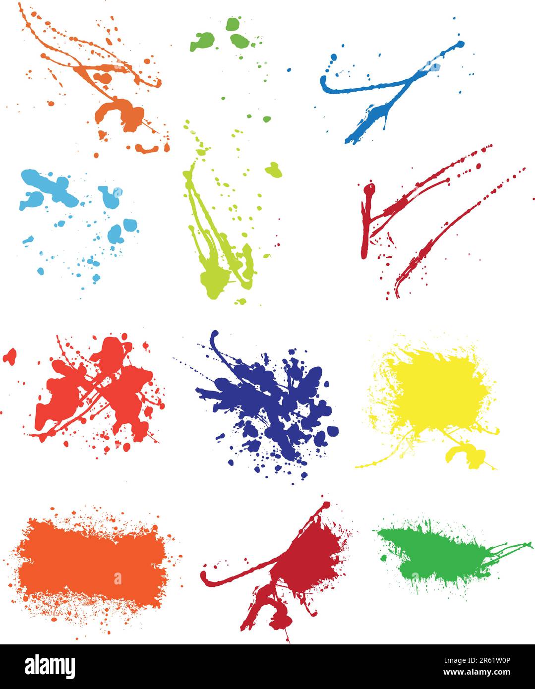 Paint splash graphics Cut Out Stock Images & Pictures - Alamy