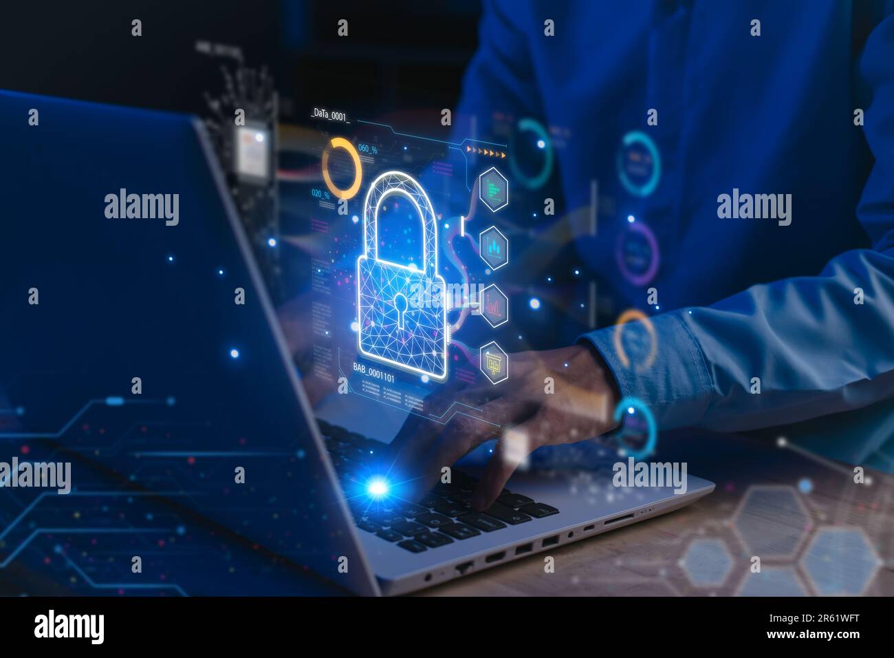 Internet security. Fingerprint scanning unlocks and access to. Username and password. User use ...