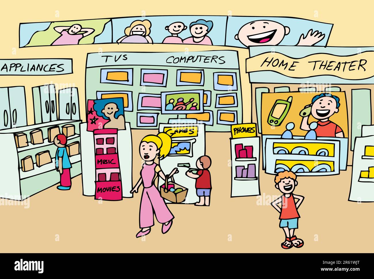 Department Store Building Clipart