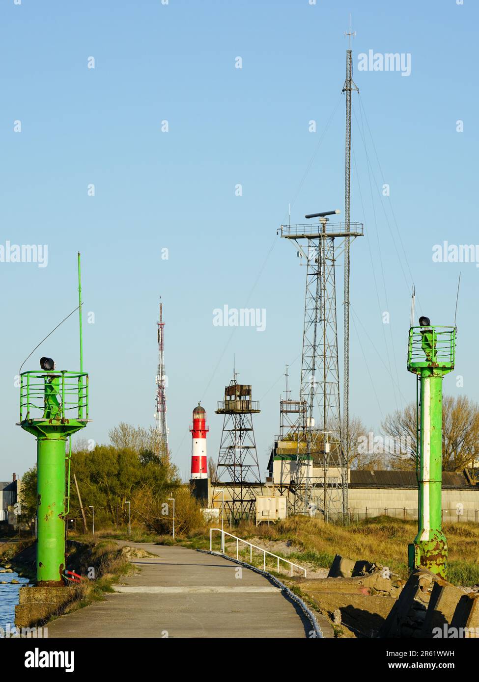 Port signaling and communication equipment, lighthouse, radar ...