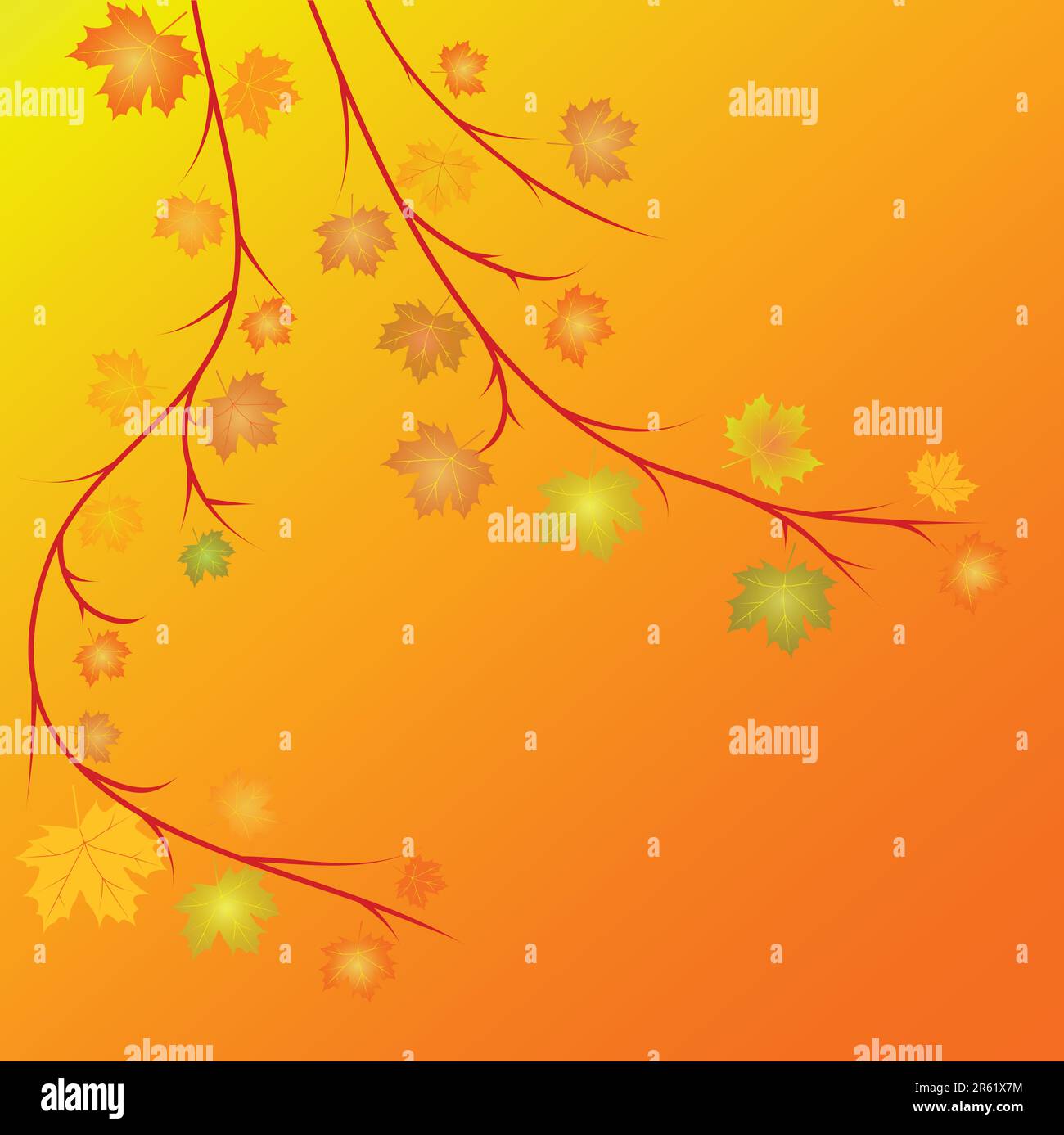 autumn vector illustration Stock Vector Image & Art - Alamy