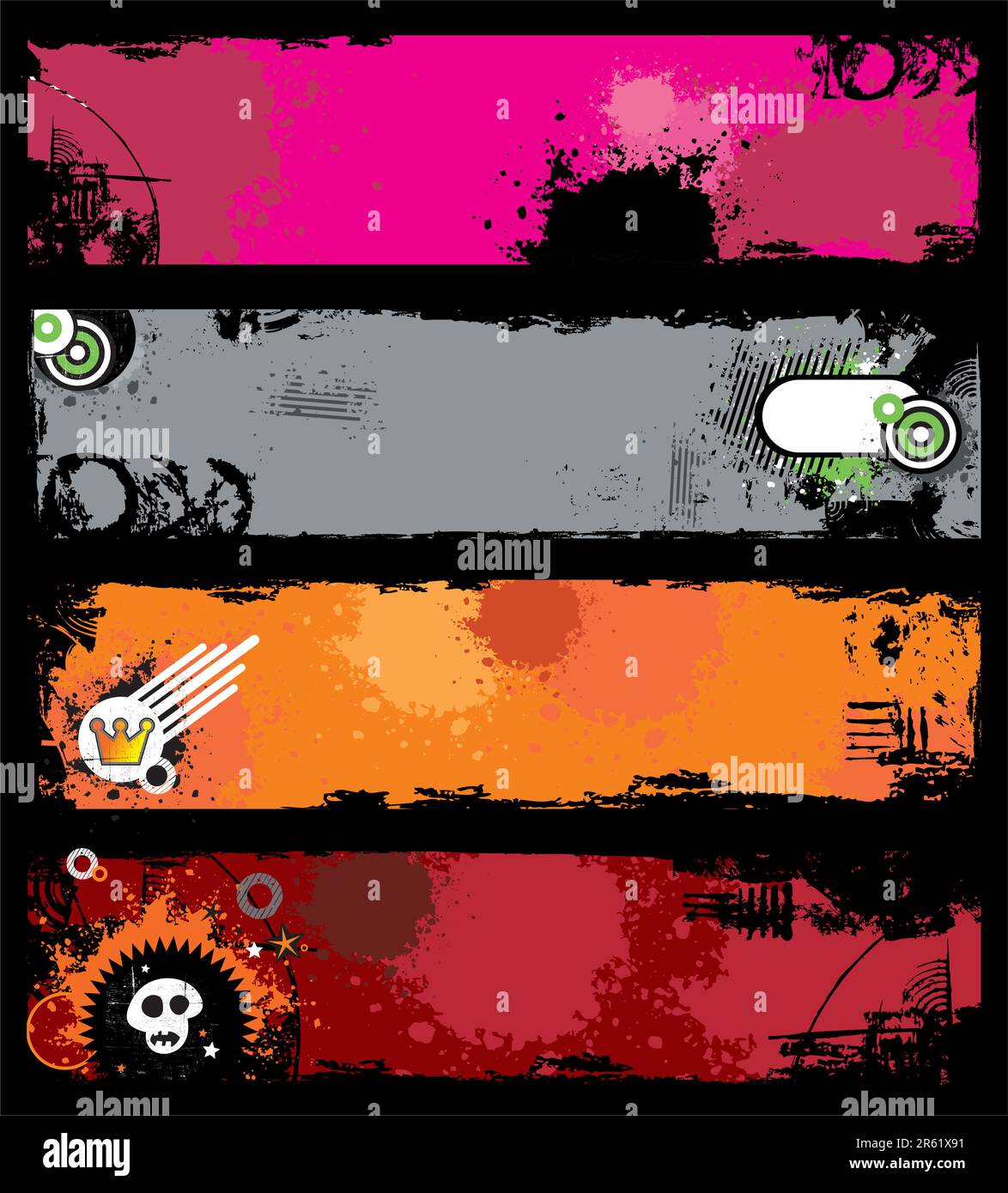 Grunge stylish banners 1 Stock Vector Image & Art - Alamy