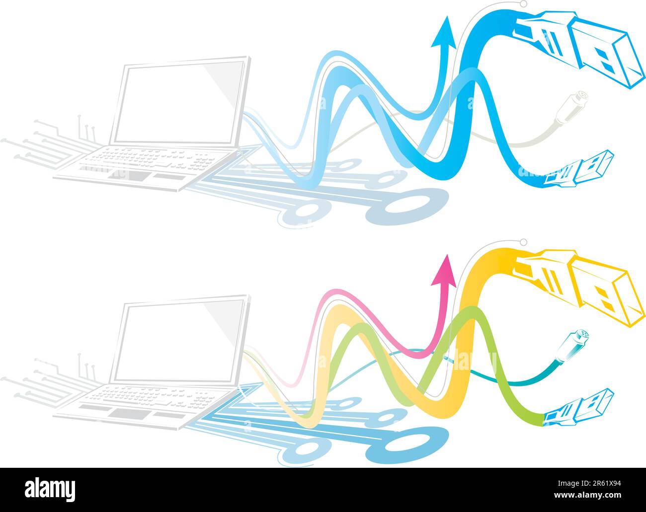 creative wire and cable pattern design Stock Vector Image & Art - Alamy