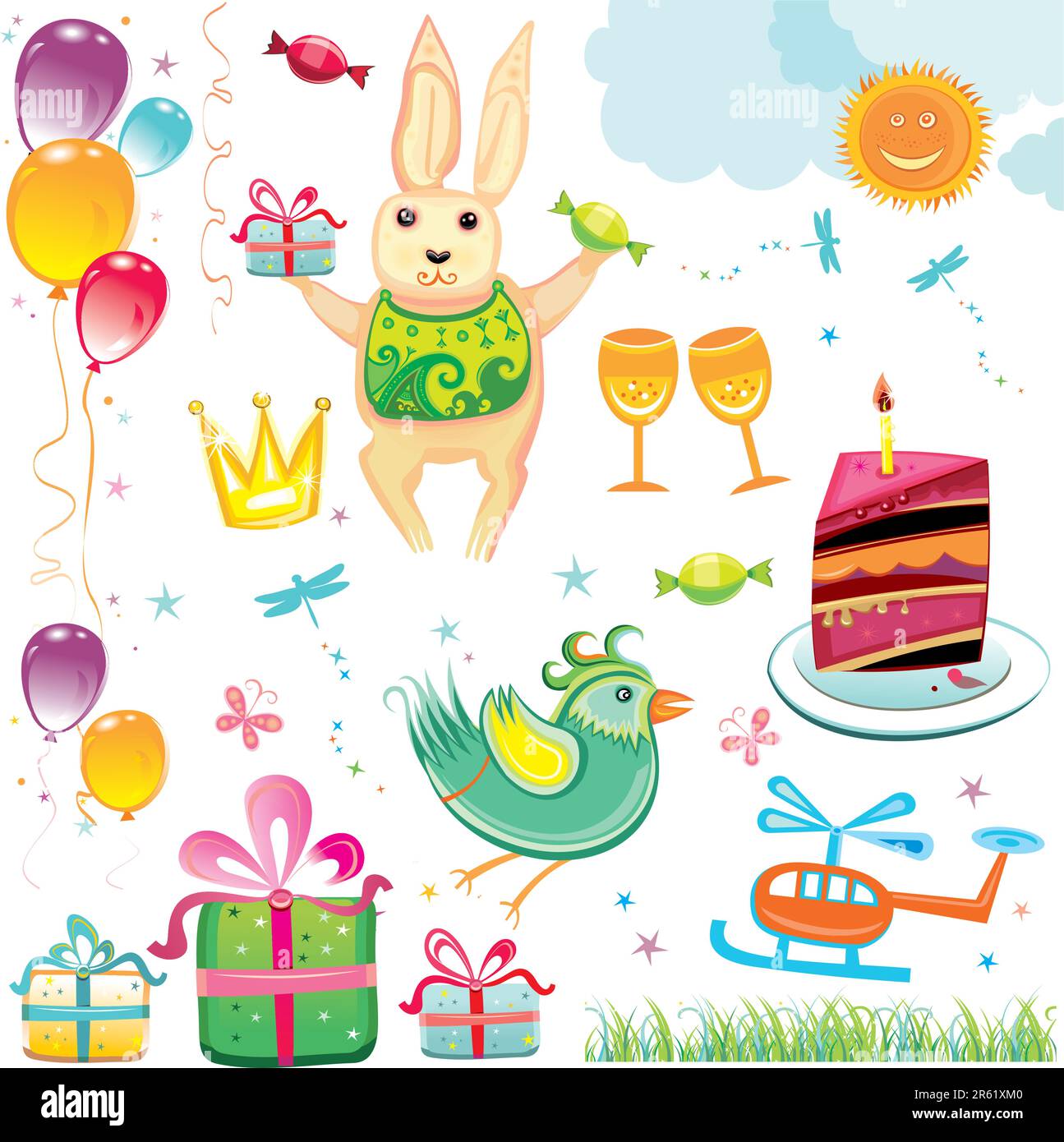 Birthday and celebration natural set Stock Vector Image & Art - Alamy