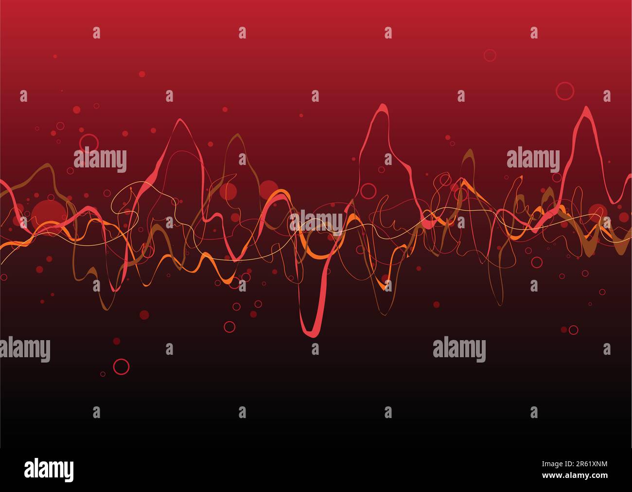 Red Abstract lines background: composition of curved lines - great for backgrounds, or layering ...