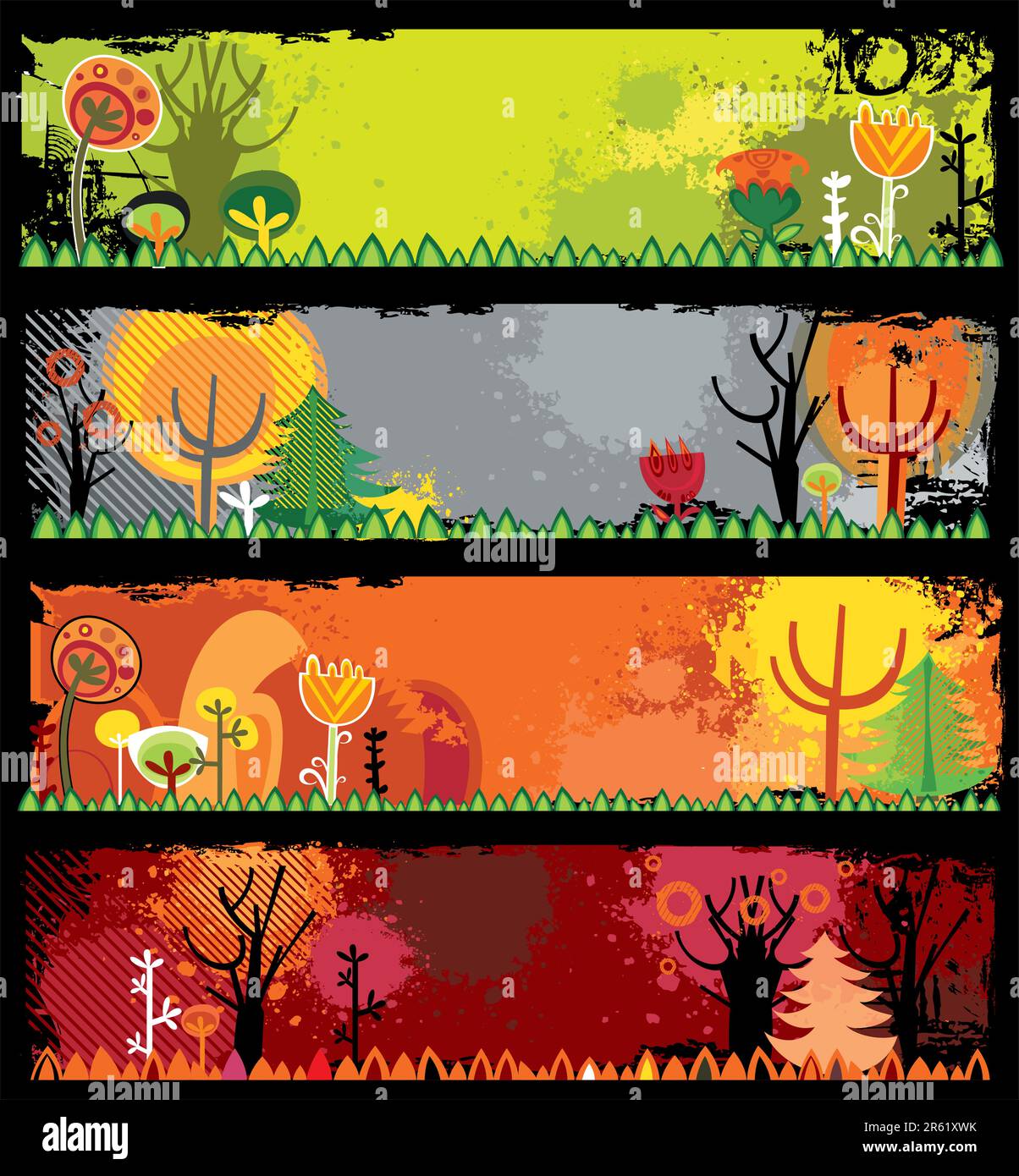 Daytime autumn Stock Vector Images - Alamy