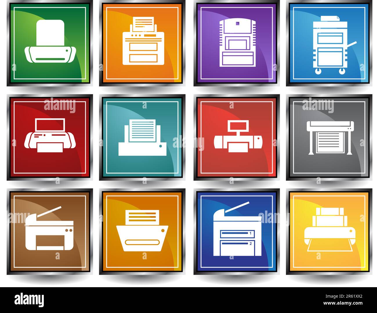 Clipart printer Stock Vector Images - Alamy