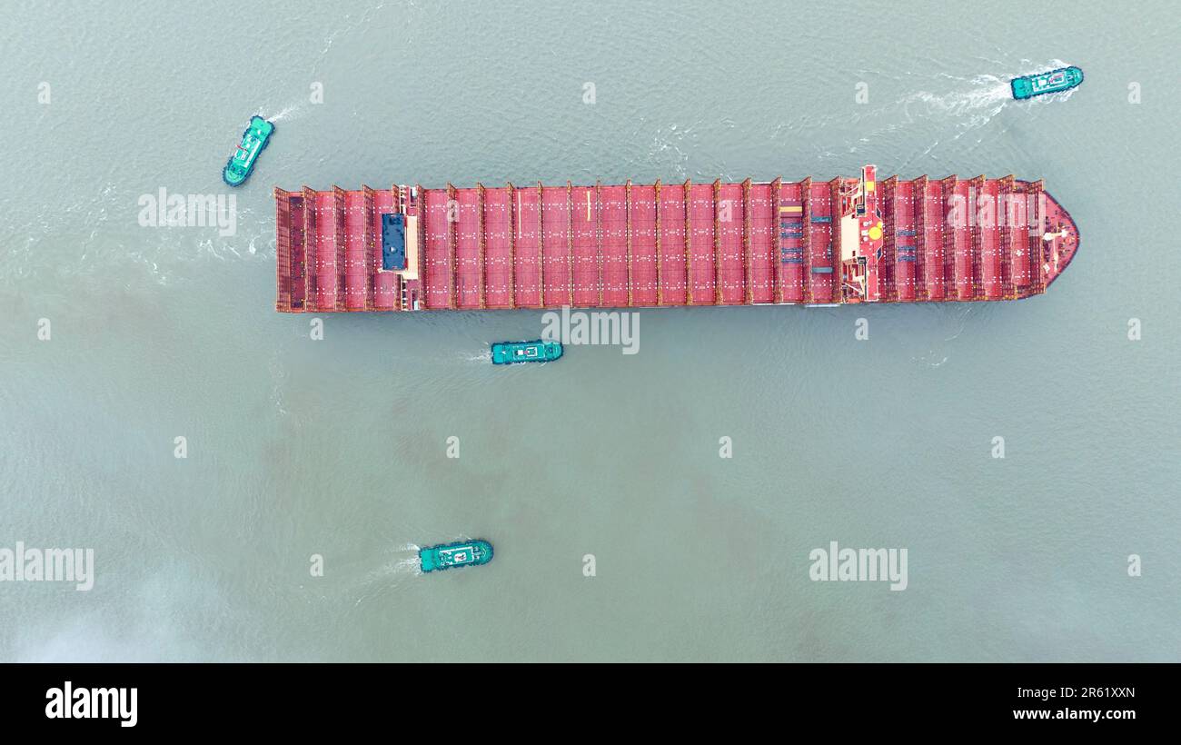 SUZHOU, CHINA - JUNE 6, 2023 - MSC MARIELLA, the world's largest newly ...