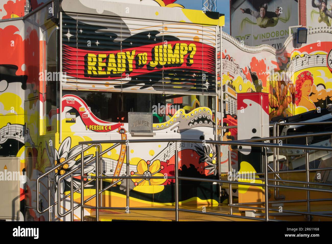 vienna, austria. 25 april 2023 ready to jump into an exhilarating ...