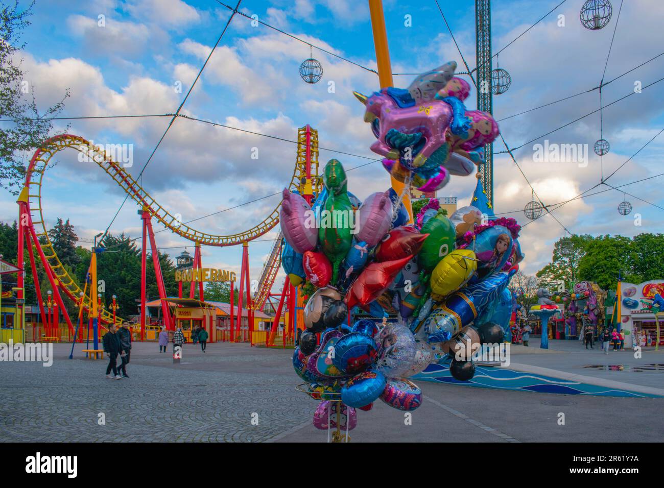 vienna, austria. 25 april 2023 the delightful delights of prater a ...