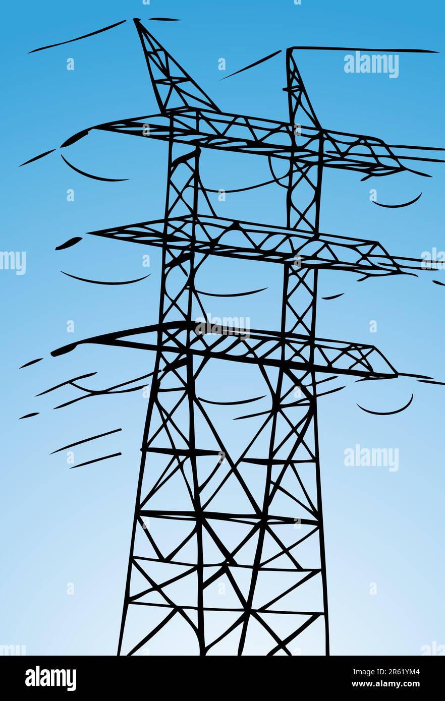 Image of an electrical tower Stock Vector Image & Art - Alamy