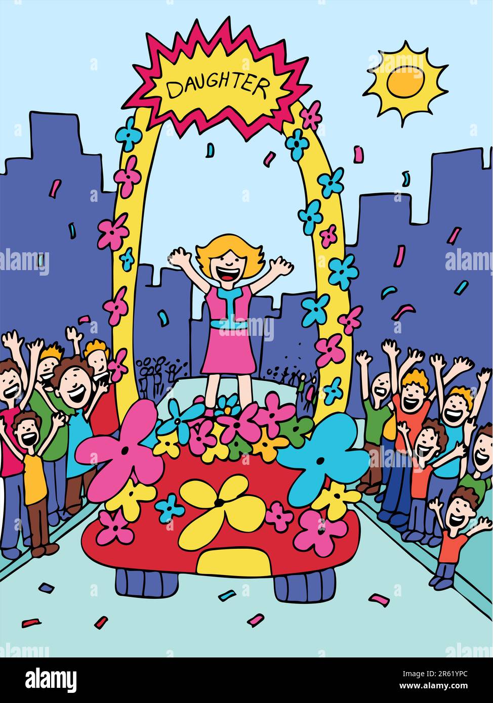 Women as daughters Stock Vector Images - Alamy