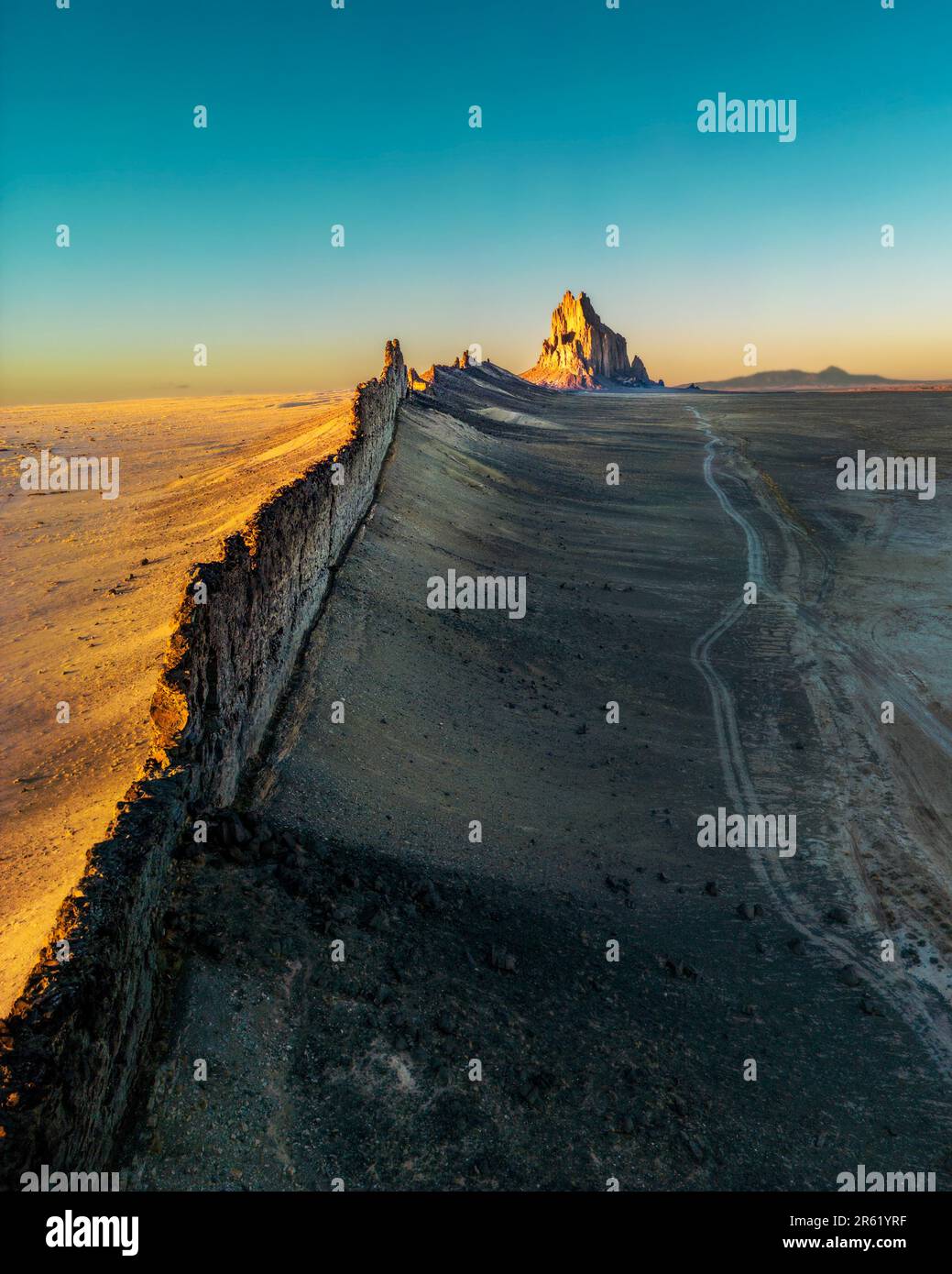 An expansive desert landscape featuring a vast expanse of sand and ...