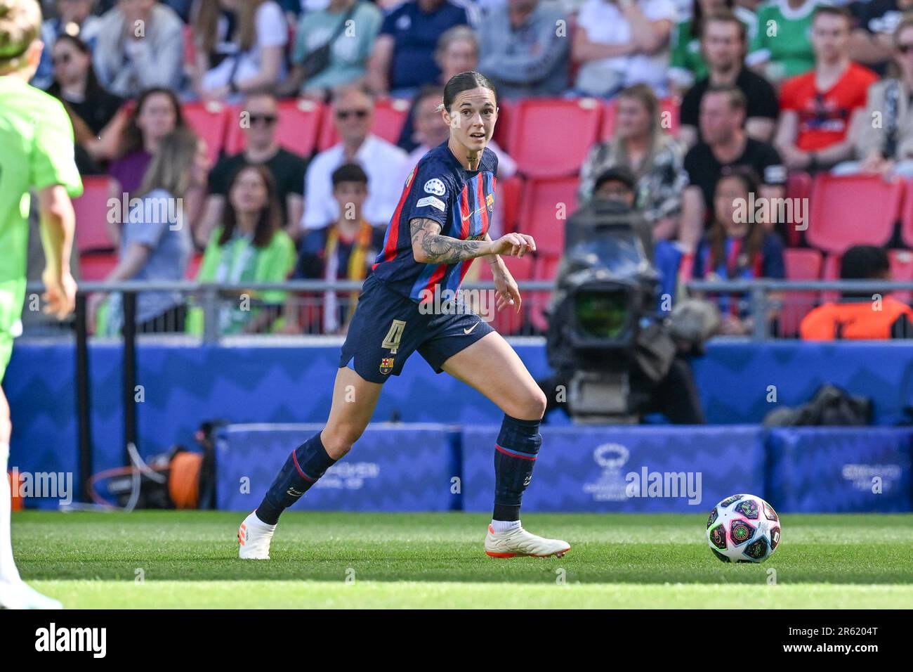 María Pilar Leon of Barcelona pictured during a female soccer game ...