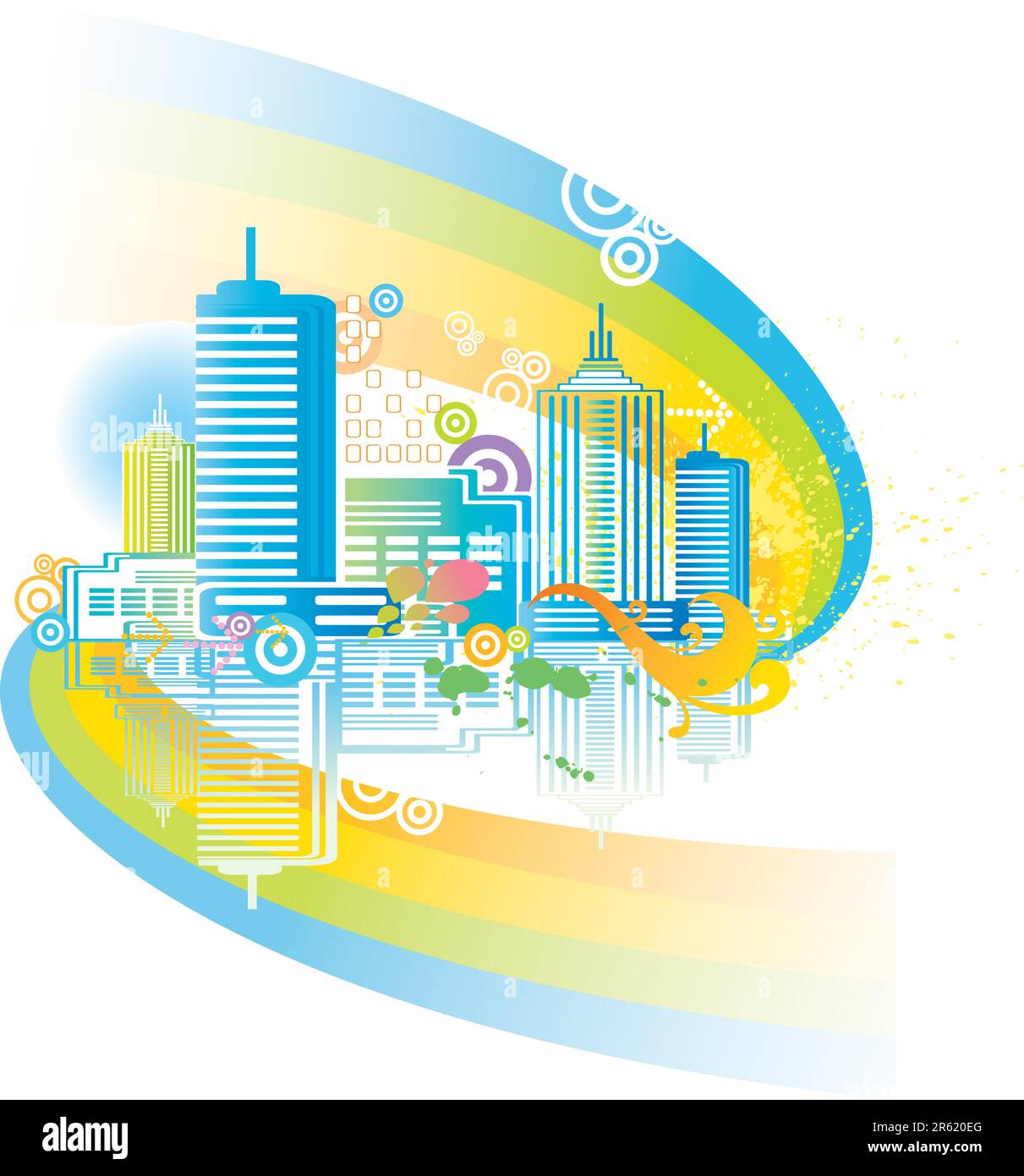 Funky building Stock Vector Images - Alamy