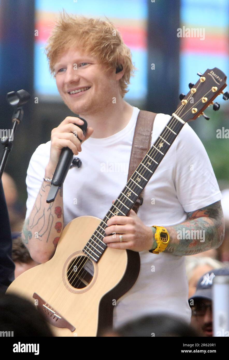 New York, NY, USA. 6th June, 2023. Ed Sheeran performs NBCs Today Show ...