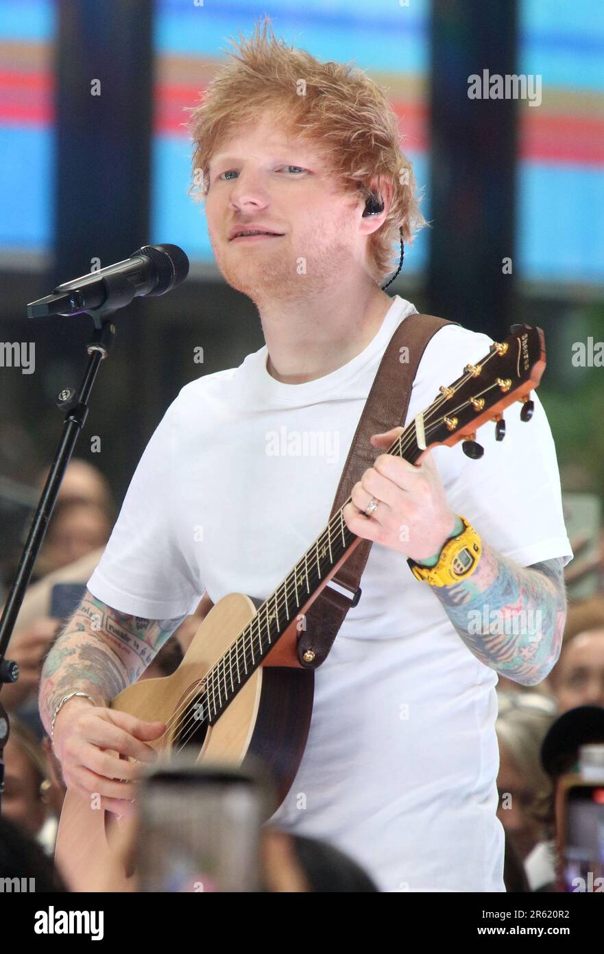 Nbc today show concert series with ed sheeran hi-res stock photography ...