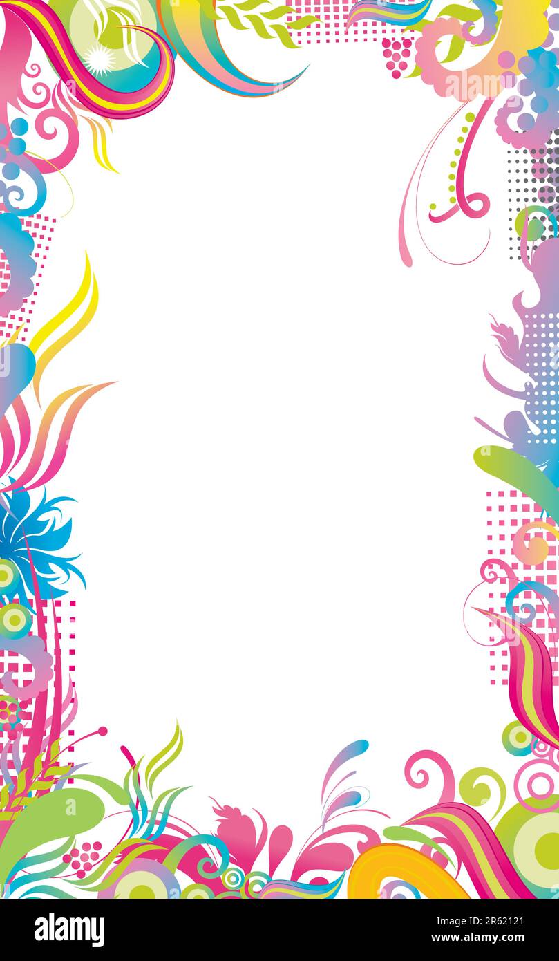 Funky frame background design Stock Vector Image & Art - Alamy