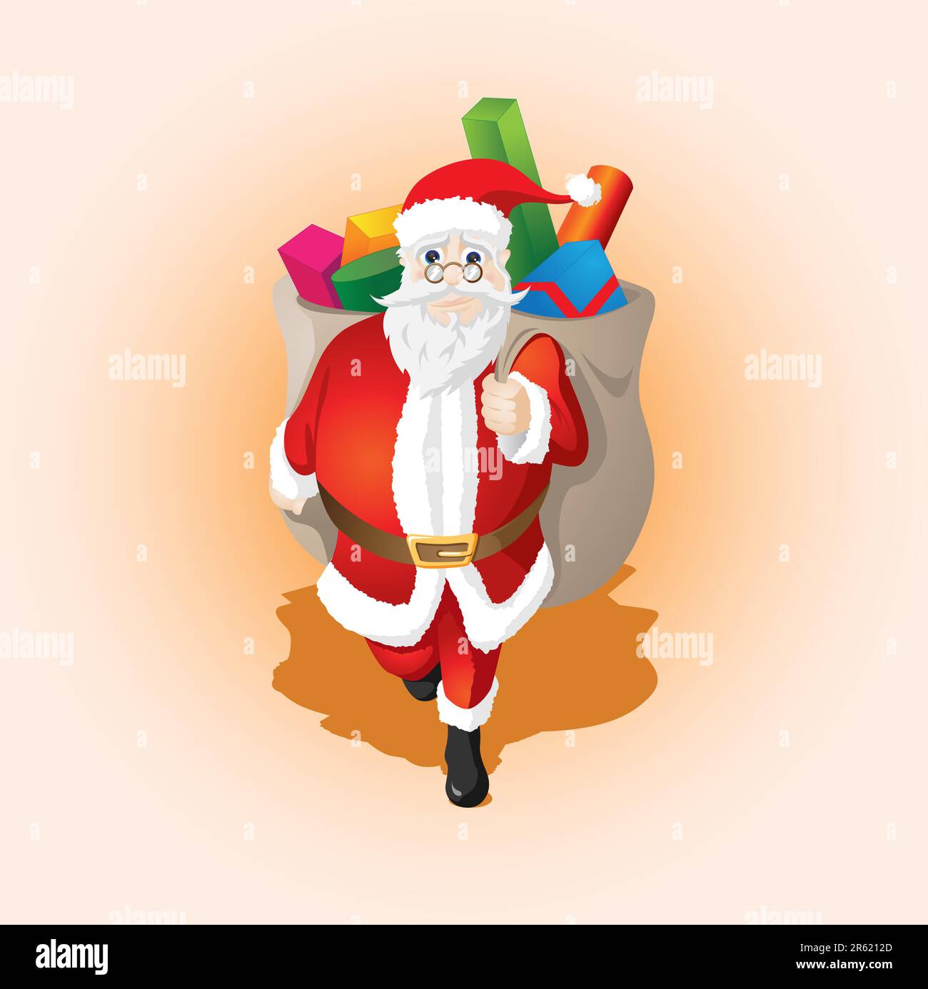 Santa Clous Gift Stock Vector Image & Art - Alamy