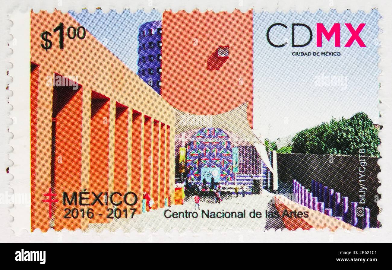 MOSCOW, RUSSIA - JUNE 3 2023: Postage stamp printed in Mexico shows ...